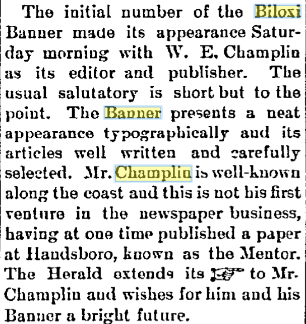 Newspapers | Biloxi Historical Society